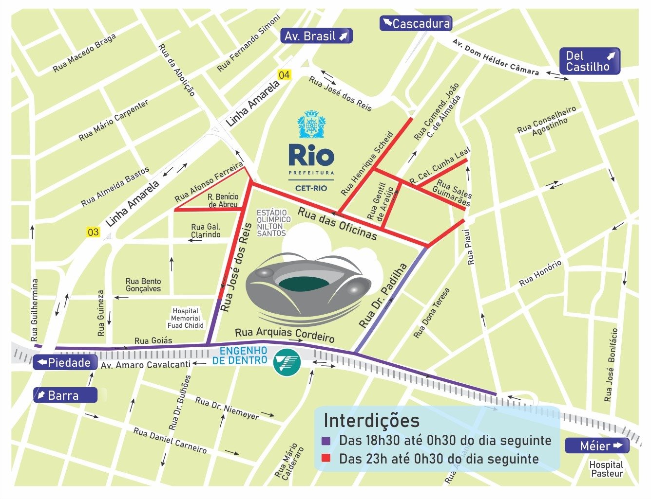 Prefeitura do Rio monta esquema especial de tráfego para o jogo entre ...